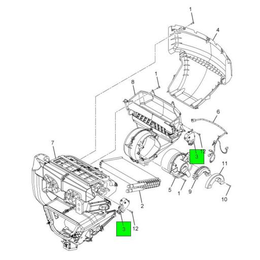 3542606C1 Navistar International | Front HVAC Control Actuator Motor ...
