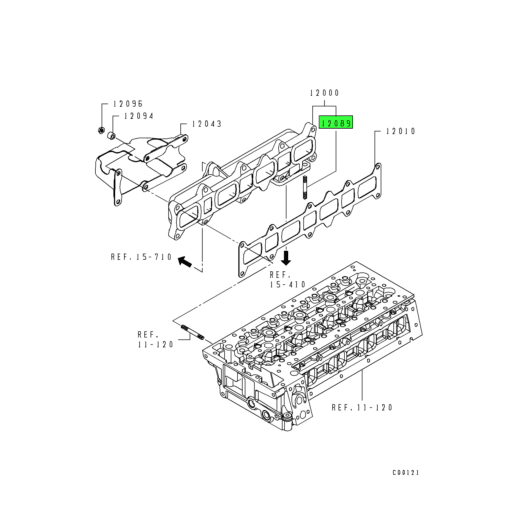 MK667948 Mitsubishi FUSO | Exhaust Manifold Stud | Source One Parts Center
