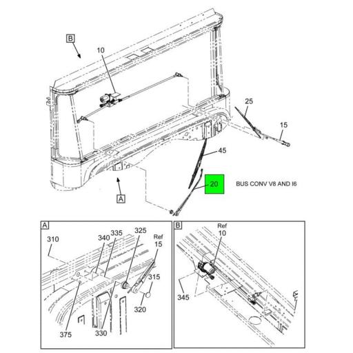 3586860C4 Navistar International | Windshield Wiper Arm | Source One ...