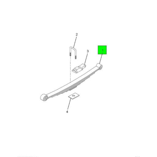 1614938C91 Navistar International | Front Chassis Spring 14K Parabolic ...