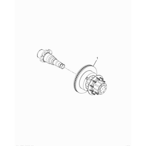 4124761C91 Navistar International | Rear Wheel Hub with Rotor Iron ...