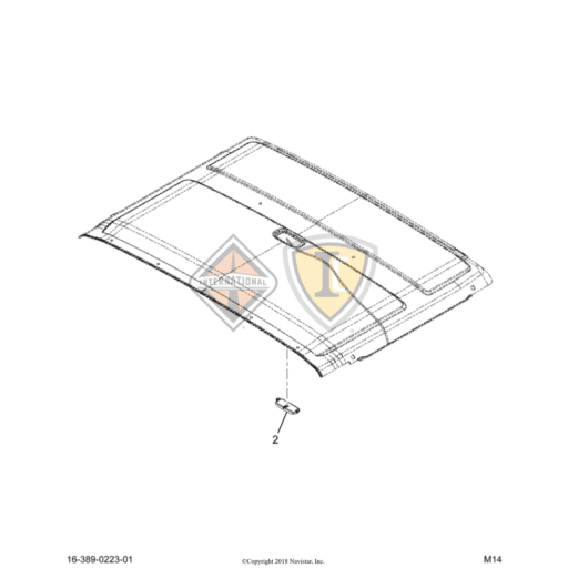 6101886C2 Navistar International | Day Cab Dome LED Light Medium ...