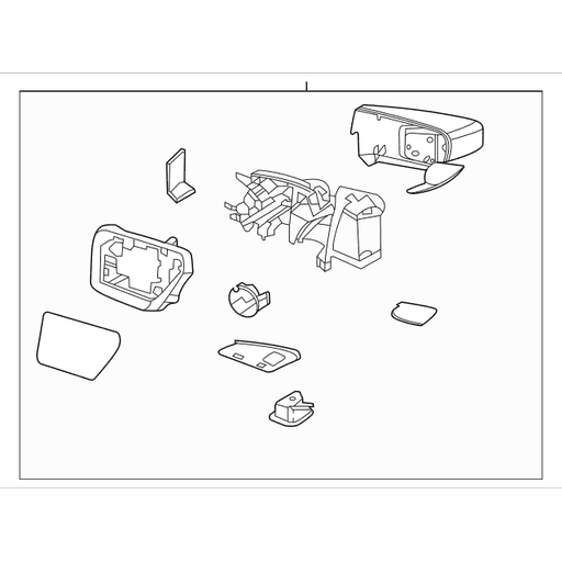 RL3Z17683FA Ford | View Mirror - Left Rear Outer | Source One Parts Center