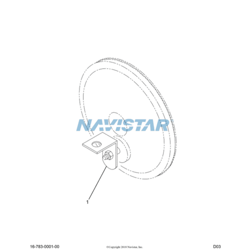 477868C1 Navistar International | Convex Rear-View Mirror Mounting ...
