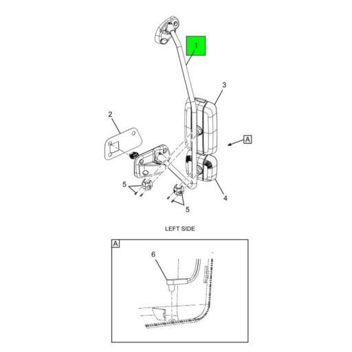2520967C91 Navistar International | Bracket Assembly Left-Hand Black ...