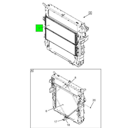 2614973C91 Navistar International | Radiator Left | Source One Parts Center