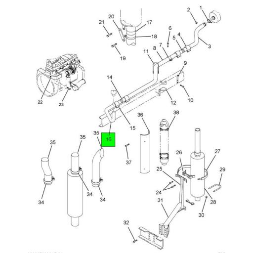 2029106C1 Navistar International | Exhaust Pipe | Source One Parts Center