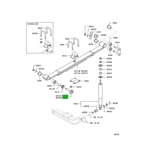 ML236148 Mitsubishi FUSO | Front Suspension Spring Pin | Source One ...