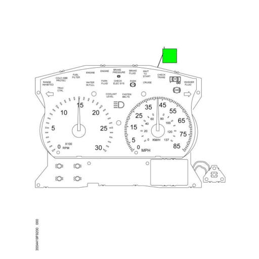 3604599C91 Navistar International | Speedometer and Tachometer Head ...