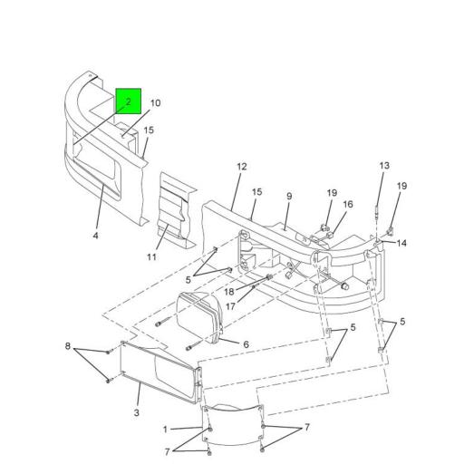 1661762C93 Navistar International | Front Right Turn Signal Light ...
