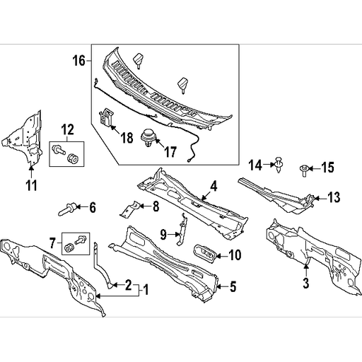 PC3Z1001588B Ford | Engine Compartment Insulation Dash Panel Insulator ...
