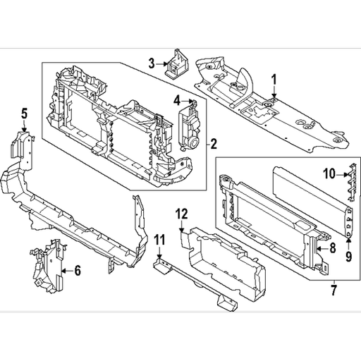 MB3Z8K120B Ford | Radiator Shutter Vane - Lower | Source One Parts Center