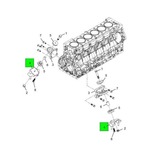 3824526C92 Navistar International | Front Engine Mount Support | Source ...