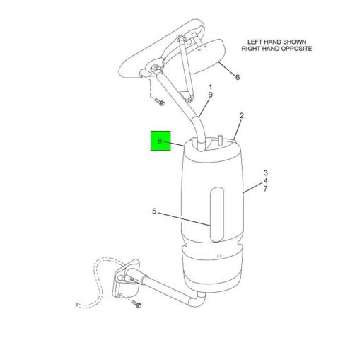 2506234C91 Navistar International | Head Mirror Right-Hand Heated ...