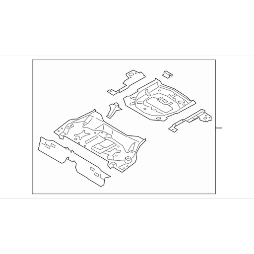 LX6Z7811215C Ford | Floor Pan - Rear Center | Source One Parts Center