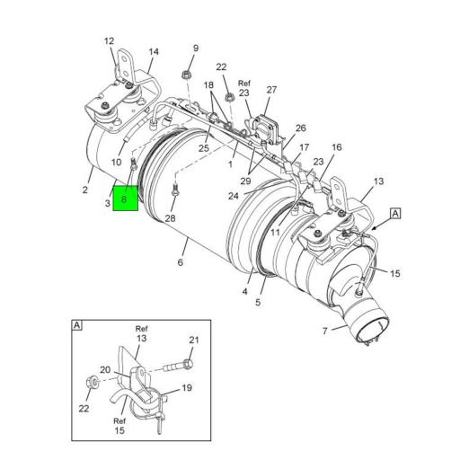 2593995C1 Navistar International | Hex Flange Head Bolt Metric M10 x 3 ...