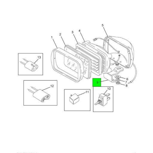1620148C1 Navistar International | Fog Light Mounting Bracket | Source ...