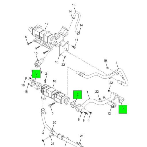 1846045C1 Navistar International | Exhaust Tube Gasket | Source One ...