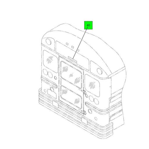 2204358C1 IC Bus | Emergency Door Decal Black 2 in | Source One Parts ...