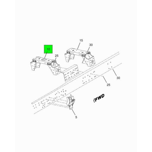 3581779C91 Navistar International | Crossmember Rear Cab Mounting ...