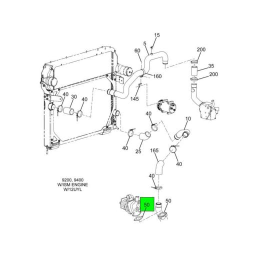 3606371C2 Navistar International | Water Inlet Casting Pipe | Source ...