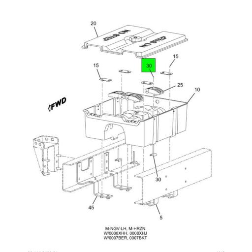 4059072C3 Navistar International | Battery Box Hold-Down C-Channel ...