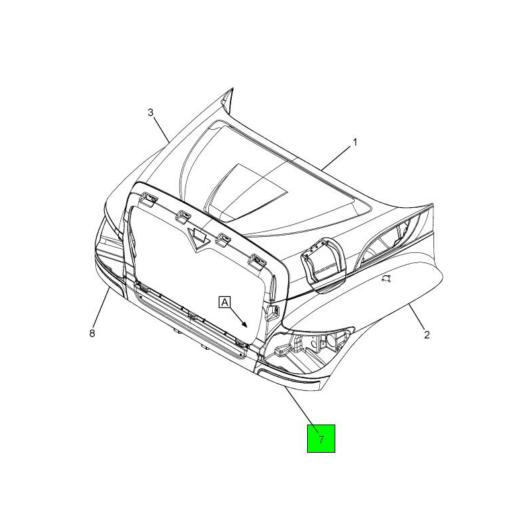 3613746C2 Navistar International | Front Fender Lite Valance Panel ...