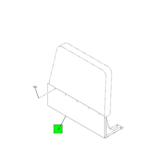 433611002 IC Bus | MODESTY- PANEL ALTERNATE ENTRANCE DOOR RIGHT HAND ...
