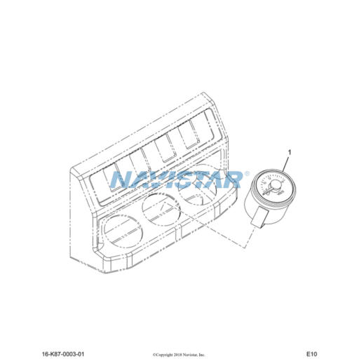 3722181C1 Navistar International | Electronic Voltmeter Indicator Gauge ...