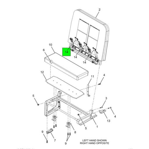 2523237C1 Navistar International | Gen5 Tan Lap Belt TH-Wall IC-Aisle ...