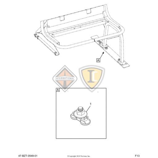 2230341C1 Navistar International | Seat Track Anchor Fitting | Source ...
