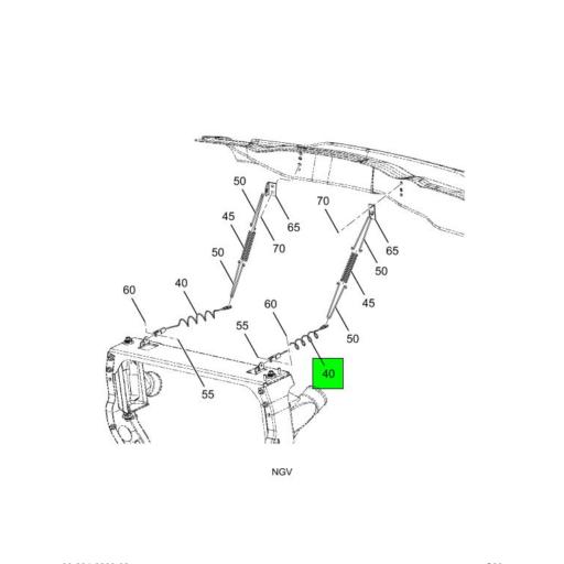 3551734C1 Navistar International | Hood Safety Cable | Source One Parts ...