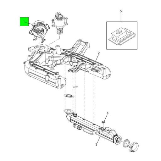 1840053C96 Navistar International | Turbocharger Mounting Kit | Source ...