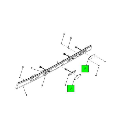 3664103C1 Navistar International | Marker Light Bezel | Source One ...