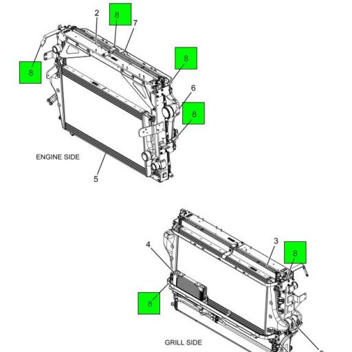 2612490C91 Navistar International | Bracket Kit Radiator and Charge Air ...