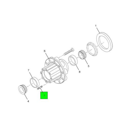 2504726C1 Navistar International | Drive Flange Stud | Source One Parts ...