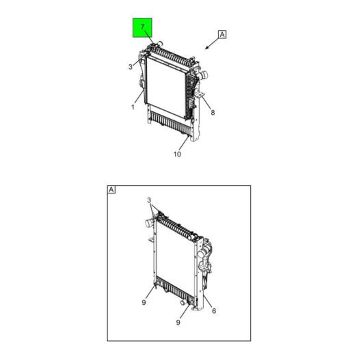 2522447C91 Navistar International | Radiator Assembly with Oil Cooler ...