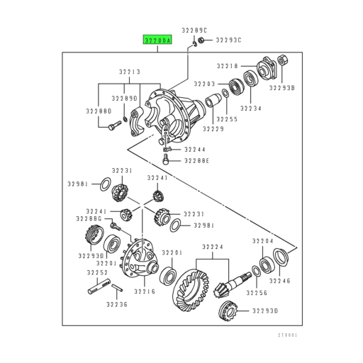MC868699 Mitsubishi FUSO | Front Differential Carrier Assembly | Source ...
