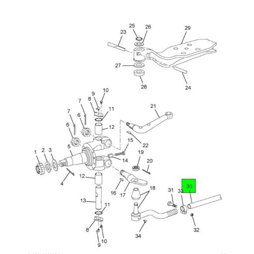 1668222C91 Navistar International | Tie Rod Assembly Front Axle I-80 ...