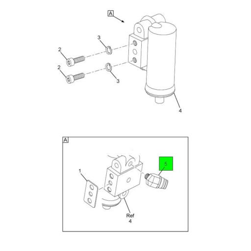 3520250C2 Navistar International | Elbow 45 Degree 3/8 PTC x 1/8 MPT ...