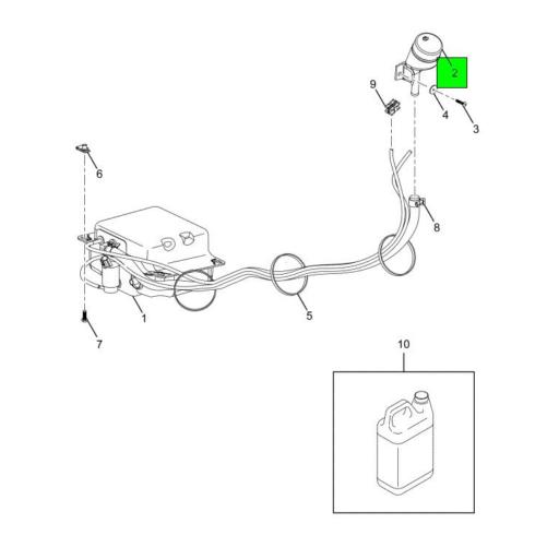 3552649C3 Navistar International | Windshield Washer Tank Remote Filler ...