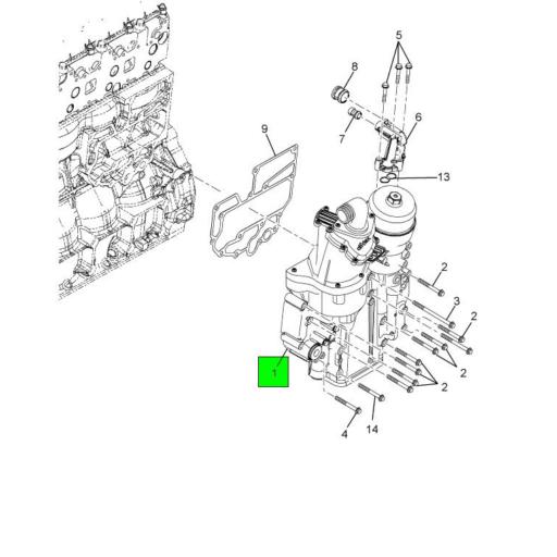 7098377C92 Navistar International | Oil Cooler Module Assembly | Source ...