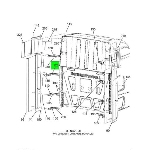 3670878C1 Navistar International | Extender Cab Brace Assembly with ...
