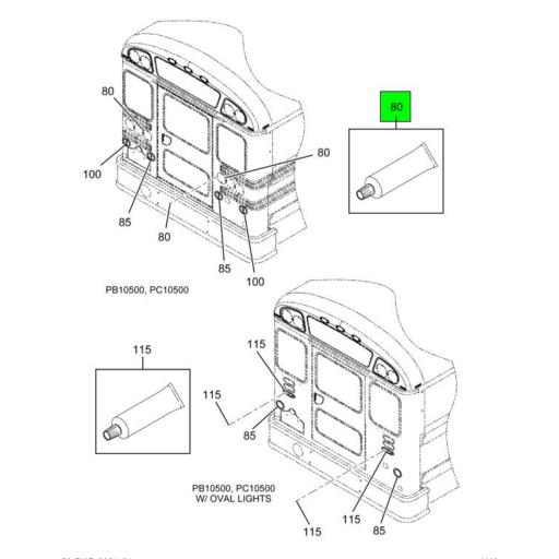 4368960C1 Navistar International | Back-Up Light Weldon 7 in Clear ...