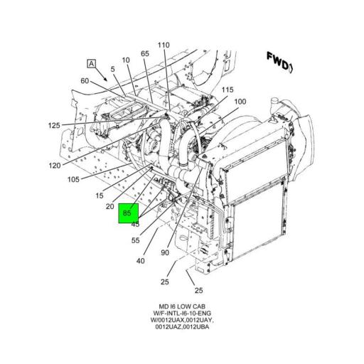 3855063C91 Navistar International | Fluid Heater Return Pipe Assembly ...