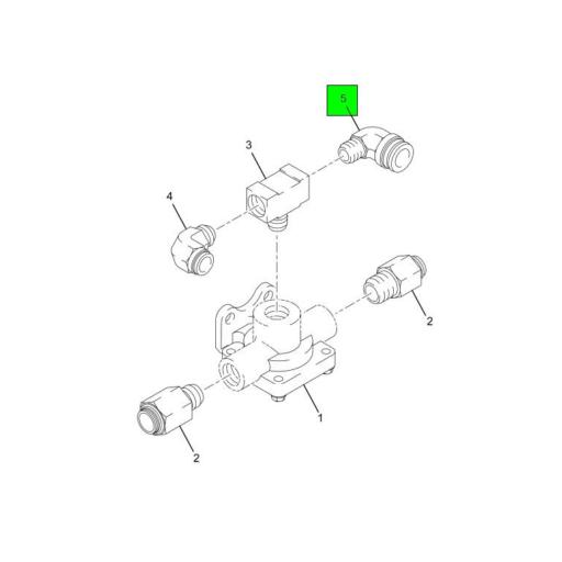 2017515C2 Navistar International | Elbow 90-Degree 3/8 in MPT x 1/2 in ...