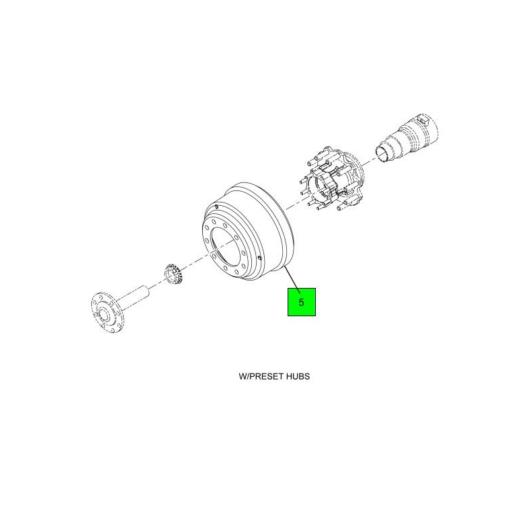 4115966C1 Navistar International | Drum Rear Wheel Brake 285 Cast 165 x ...