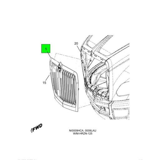 4136523C92 Navistar International | Chrome Grille Assembly | Source One ...