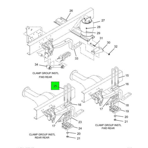 H47417005 Navistar International | U-Bolt 7/8 in x 16-3/4 in UNF ...