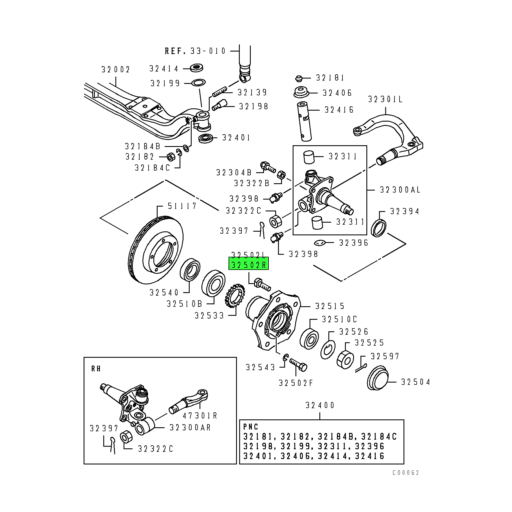 MC862635 Mitsubishi FUSO | Right-hand Front Wheel Hub Bolt | Source One ...